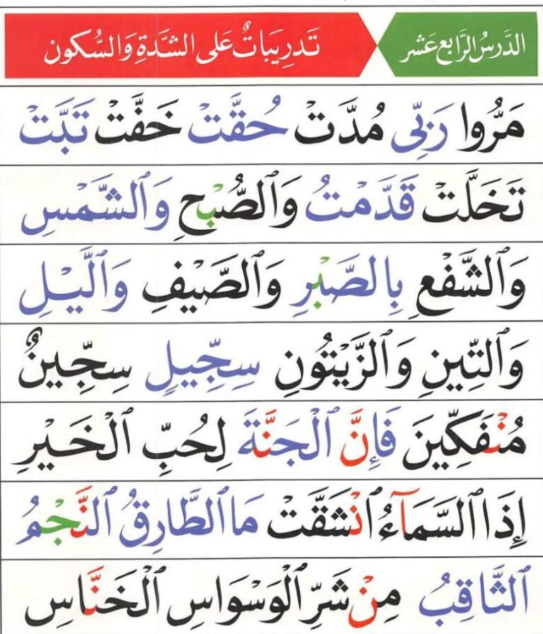 Noorani Qaidah Lessons From 1 - 16: A Full Guide To Lessons - Bayan Al ...